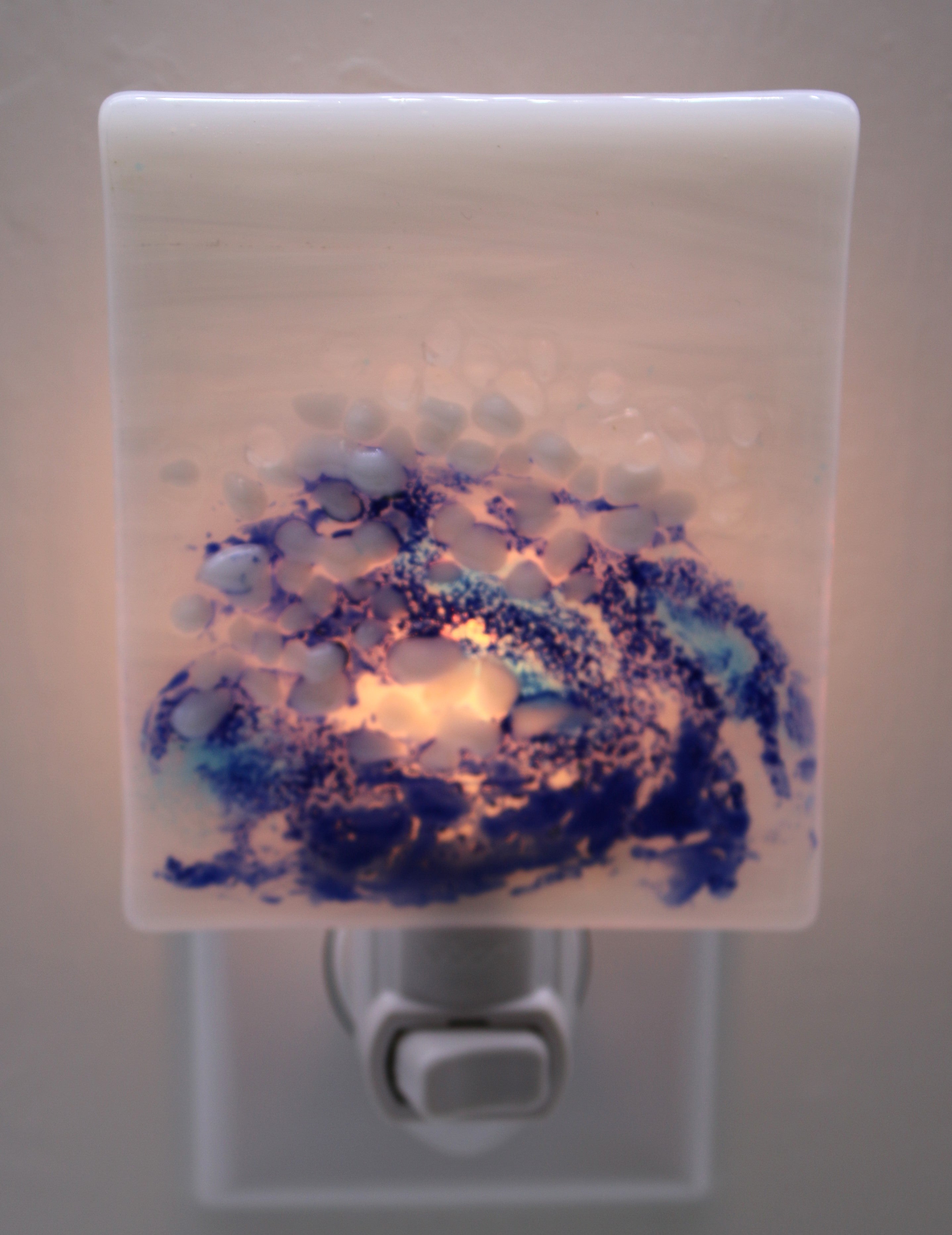 Blue Wave Night Light – Art, Life N Glass